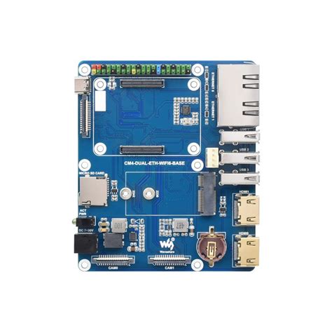 Waveshare Dual Eth Wi Fi 6 Base Board Rpishopcz