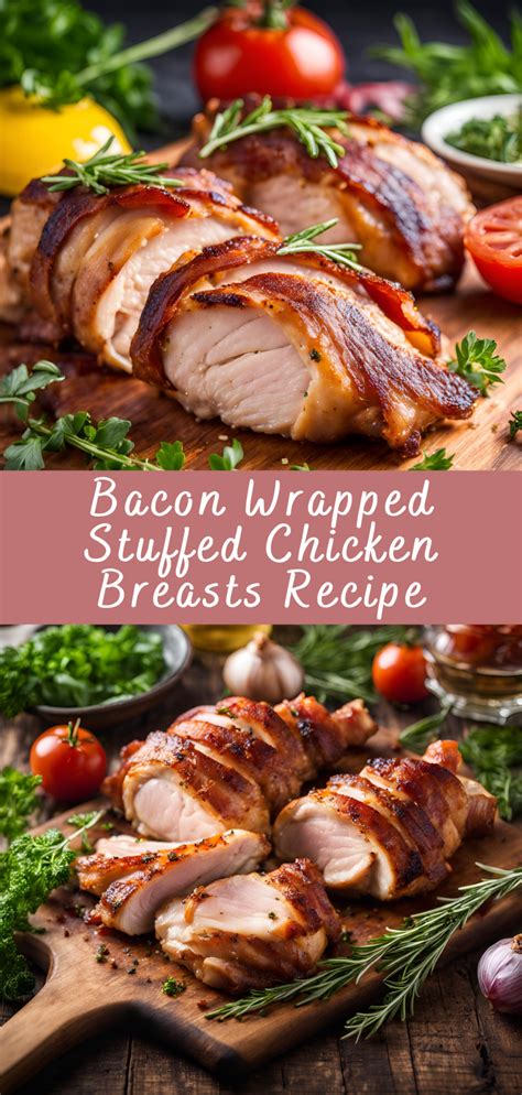 Bacon Wrapped Stuffed Chicken Breasts Recipe Cheff Recipes