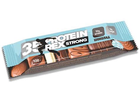 Протеиновый батончик STRONG 35% 100 гр (ProteinRex) — купить в Москве ...