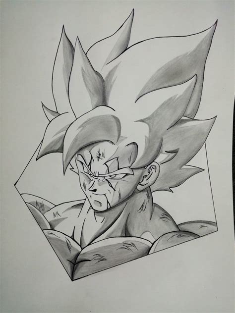 Goku Dibujo A Lápiz Goku Dibujo Facil Ixlnxg