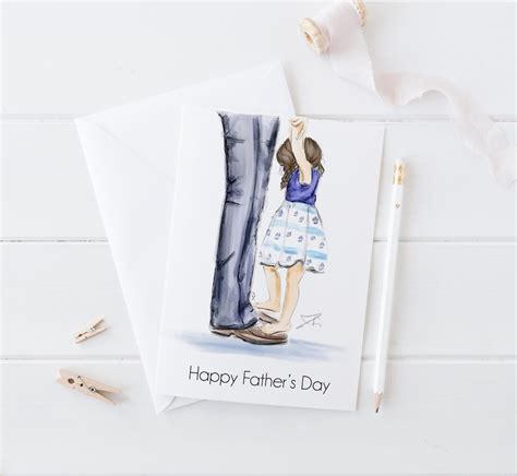 Fathers Day Daddaughter Cardpersonalized Fathers Day Card