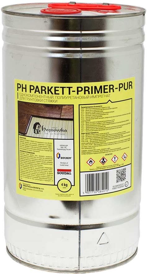 Полиуретановая грунтовка для стяжки Bochem PH Parkett-Primer-PUR ...
