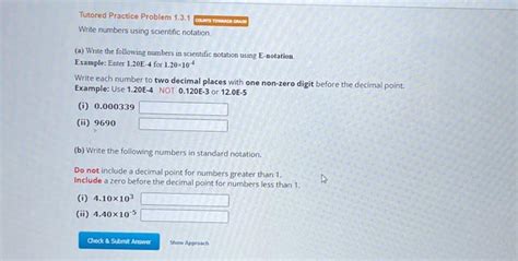 Solved Write Numbers Using Scientific Notation A Write Chegg