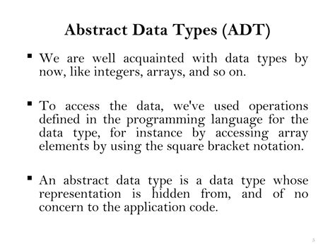 Abstract Data Types Adt Intro To Data Structure Part 2 Ppt