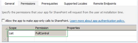 About Add In Permissions In Sharepoint Hosted Add Ins