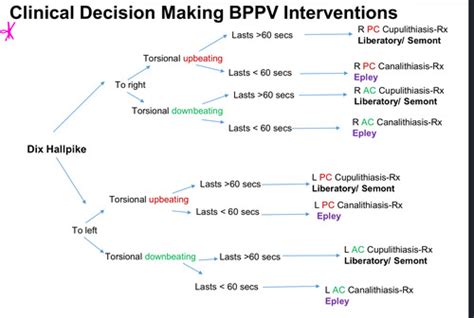 Overview Of Bppv Diagnosis And Treatment Techniques Flashcards Quizlet