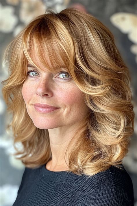 35 Layered Haircuts For Women Over 40 Golden Curled Layers