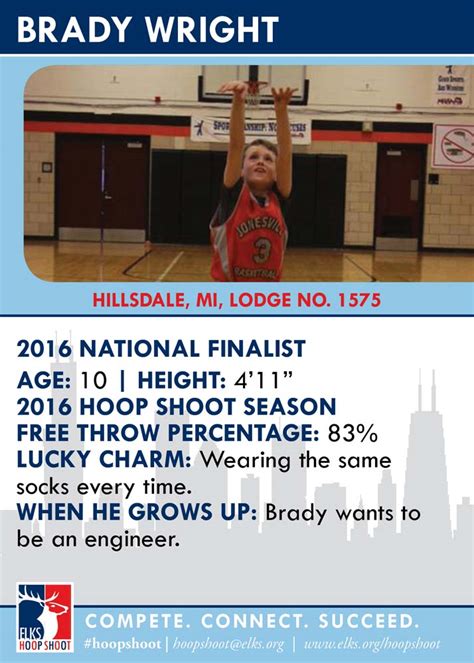 Brady Wright Elks Hoop Shoot