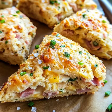 Savory Ham And Cheese Scones