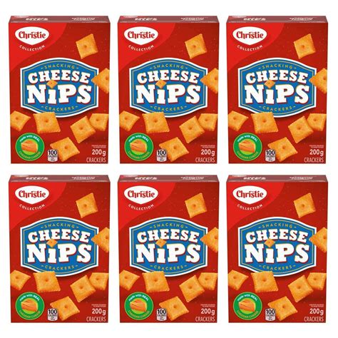 Cheese Nips Christie Cheese Nips Cheddar Baked Snack Crackers 200g7
