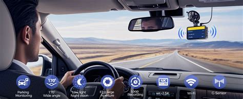 Dellfy Dash Cam Front And Rear Camera With App Control 4k 2k Dashcams For Cars With 5g Wifi