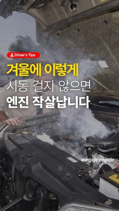 🚗올바른 겨울철 시동거는 방법🚗 자동차 운전 운전꿀팁 자동차관리 시동 자동차시동 운전정보 Youtube