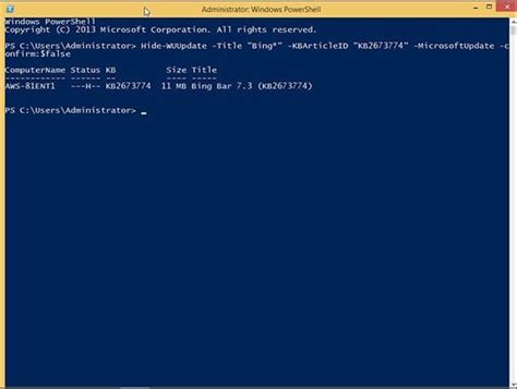 Manage Windows Update With Powershell