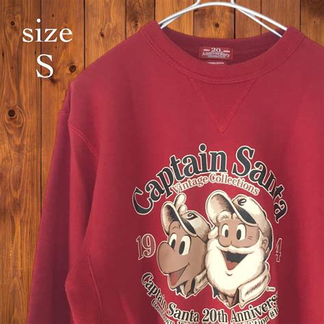 美品 Captainsant 長袖トレーナー【s】ビッグプリント 記念 メルカリ