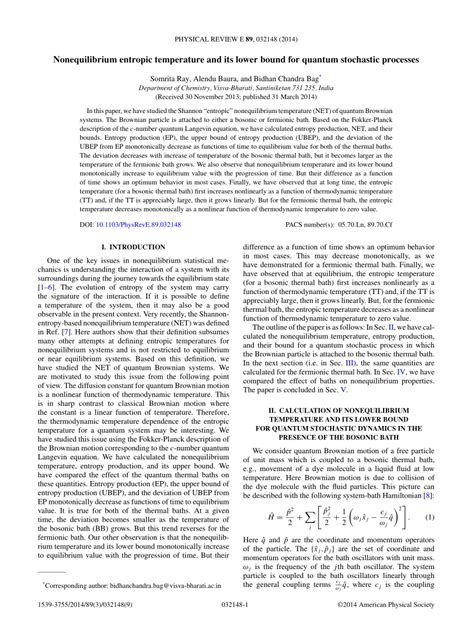 pdf nonequilibrium entropic temperature and its lower bound for