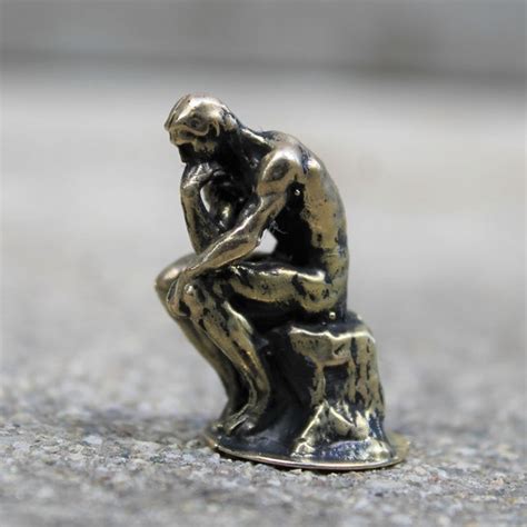 The Thinker Small Sculpture Etsy
