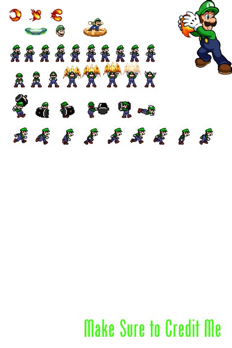Green Mario Spritesheet W I P By Ajxero On Deviantart