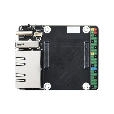 Waveshare Mini Dual Gigabit Ethernet Base Board Designed For Raspberry Pi Compute Module 4 Robozar
