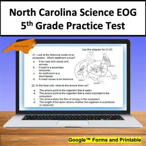 Eog Science Test Practice North Carolina 5th Grade Science Test Prep