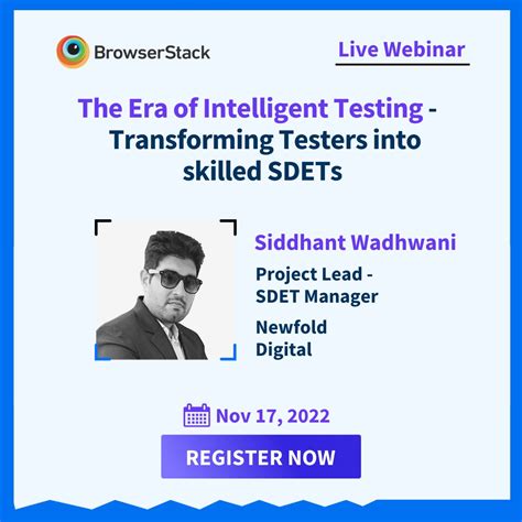 Browserstack On Linkedin Webinar The Era Of Intelligent Testing