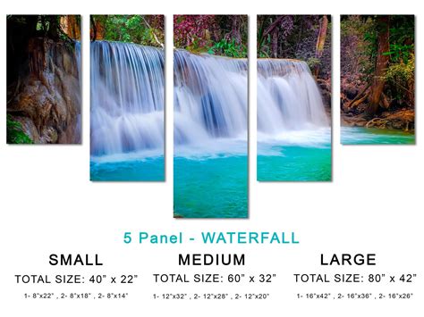 Forest Waterfall Wall Art Canvas Print Forest Art Forest Etsy