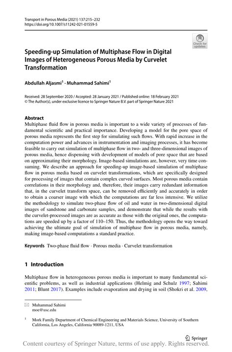 Speeding Up Simulation Of Multiphase Flow In Digital Images Of Heterogeneous Porous Media By