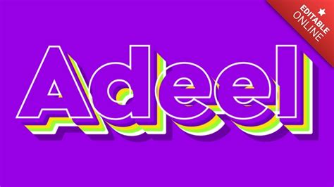 Adeel Text Style Effects Generator