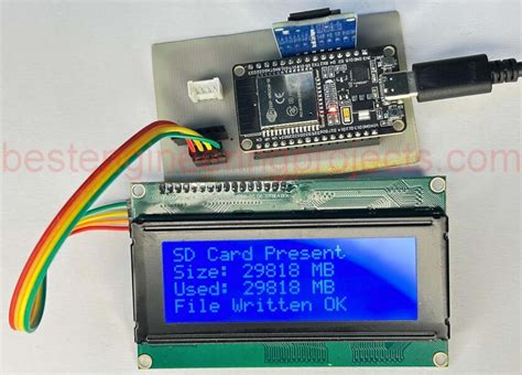 Sd Card Interfacing With Esp32 Engineering Projects