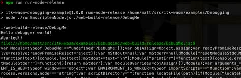 Debugging Webassembly Itk Wasm Documentation