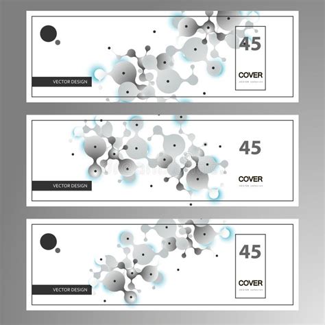 Vector Connect Design Molecular Compounds Of Circles With Colored