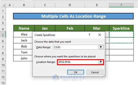 The Excel Sparklines Location Reference Is Not Valid 2 Solutions