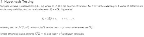 Solved 1 Hypothesis Testing Suppose We Have N Observations