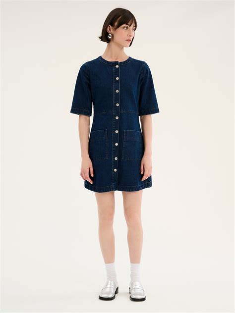 Adia Denim Mini Dress Omnes
