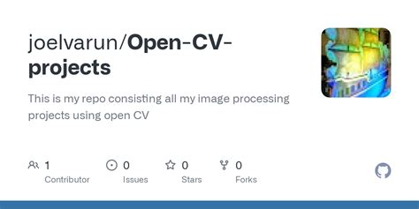GitHub Joelvarun Open CV Projects This Is My Repo Consisting All My Image Processing Projects