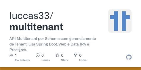 github luccas33 multitenant api multitenant com spring boot spring
