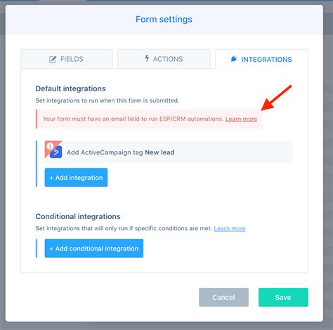 Im Seeing A Warning Message On My Form Integrations ConvertBox Help Desk