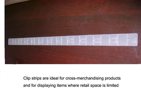 pp chip strip display clip strip plastic clip strip plastic hang