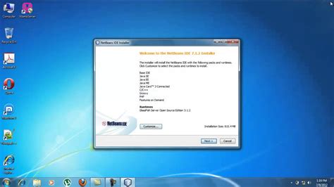 Installing Netbeans 712 In Win 7 Youtube