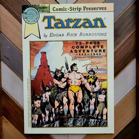 Tarzan 2 Nm 1986 Blackthorn 1st Print Comic Strip Preserves Er