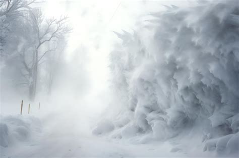 Premium Ai Image Natures Blizzard Art Snow Storm Photos