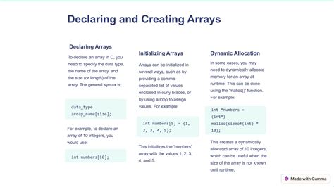 ppt on arrays in c programming language pptx