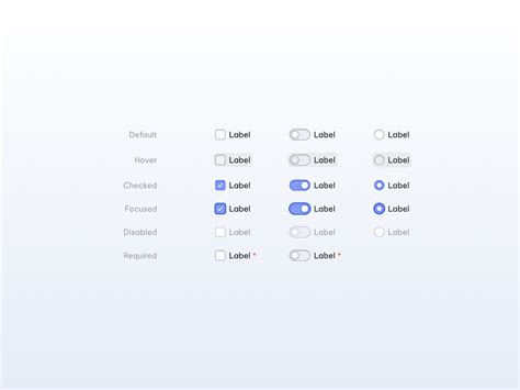 Animated Checkbox Radio And Switch Components By Amelia Carlie On Dribbble