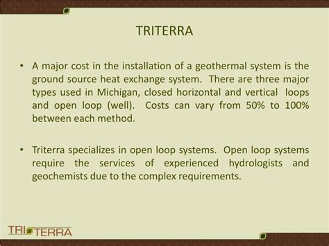 PPT OPEN LOOP GEOTHERMAL SYSTEMS PowerPoint Presentation Free Download ID 159064