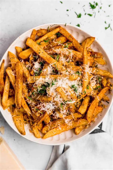 Crispy Garlic Parmesan Fries Recipe Double Fried Cravings Journal