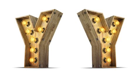 Wood Alphabet With Light Bulb Png