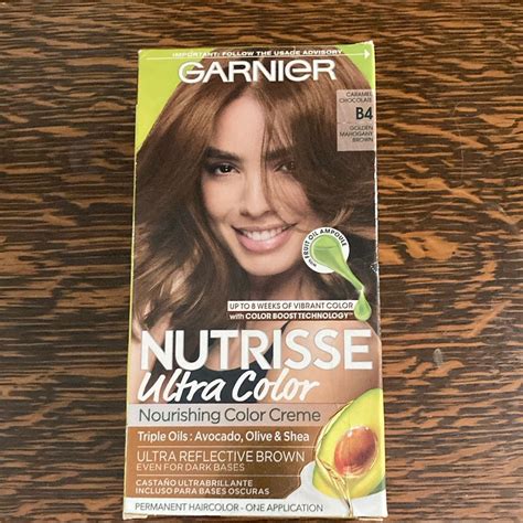 Garnier Nutrisse Ultra Color B4 Caramel Chocolate Dark Brown Hair