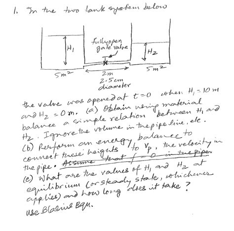 Fluid Flow Question Chegg