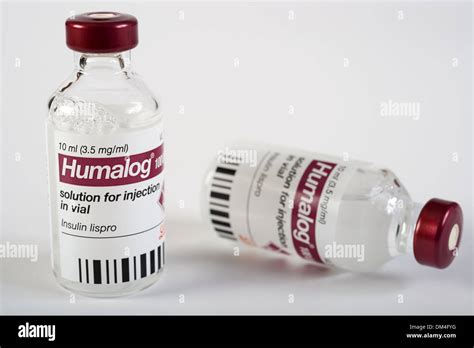 Humalog Insulin Lispro Ml Bottles Stock Photo Alamy