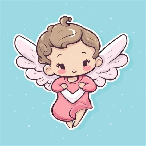 Premium Photo Angel Love Sticker