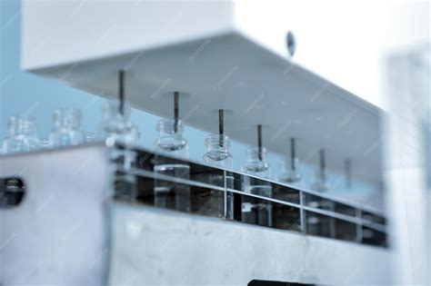 Premium Photo Sterile Capsules For Injection Bottles On The Bottling